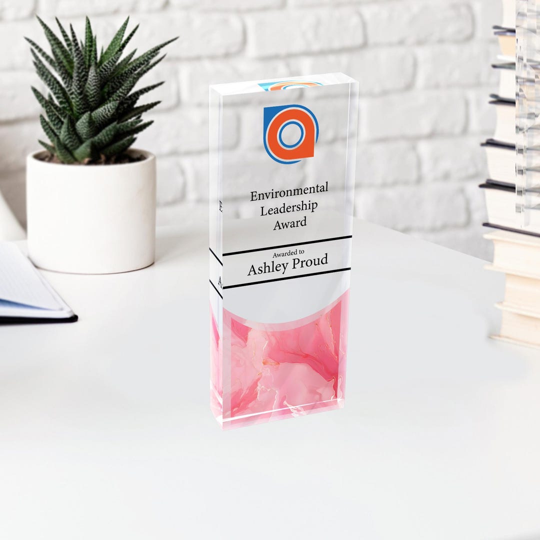 Personalized Clear Award Plaque | Trophy Award | Corporate Trophy Award ...