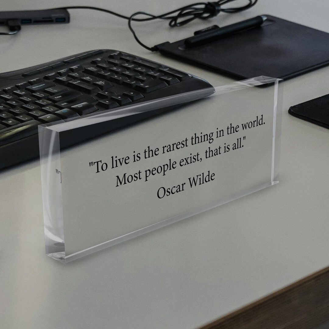 Custom Quote Acrylic Plaque, Personalized Quote Sign, Motivational ...