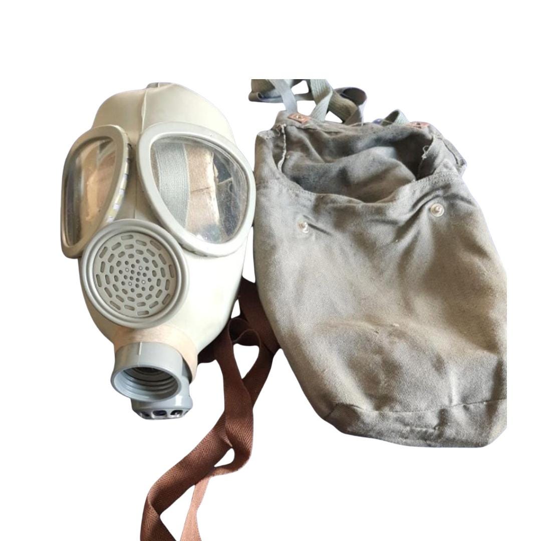 US Military Gas Mask With Filter and Bag - Etsy