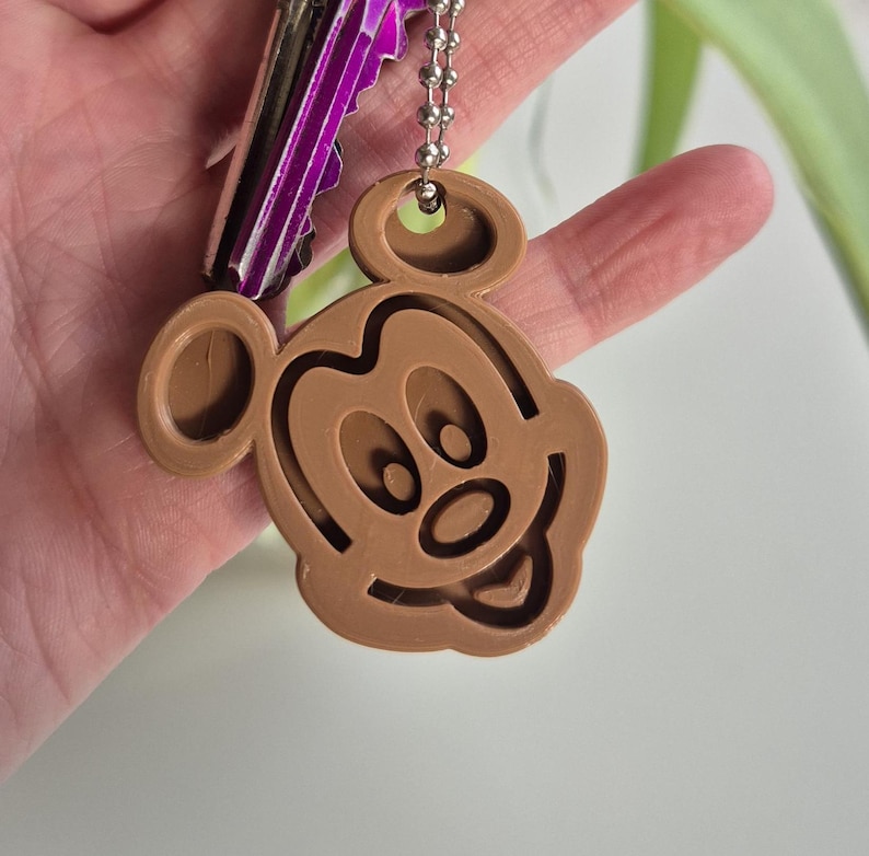 Mickey Waffle Keychain - 3D Printed Disney-inspired Accessory - Cute ...