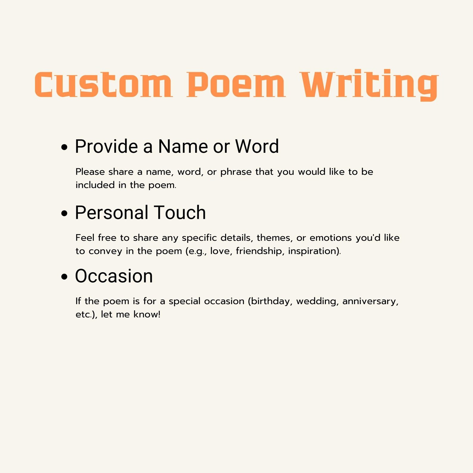 Custom Acrostic Poem Gift: Personalized Wall Art (digital Download) - Etsy