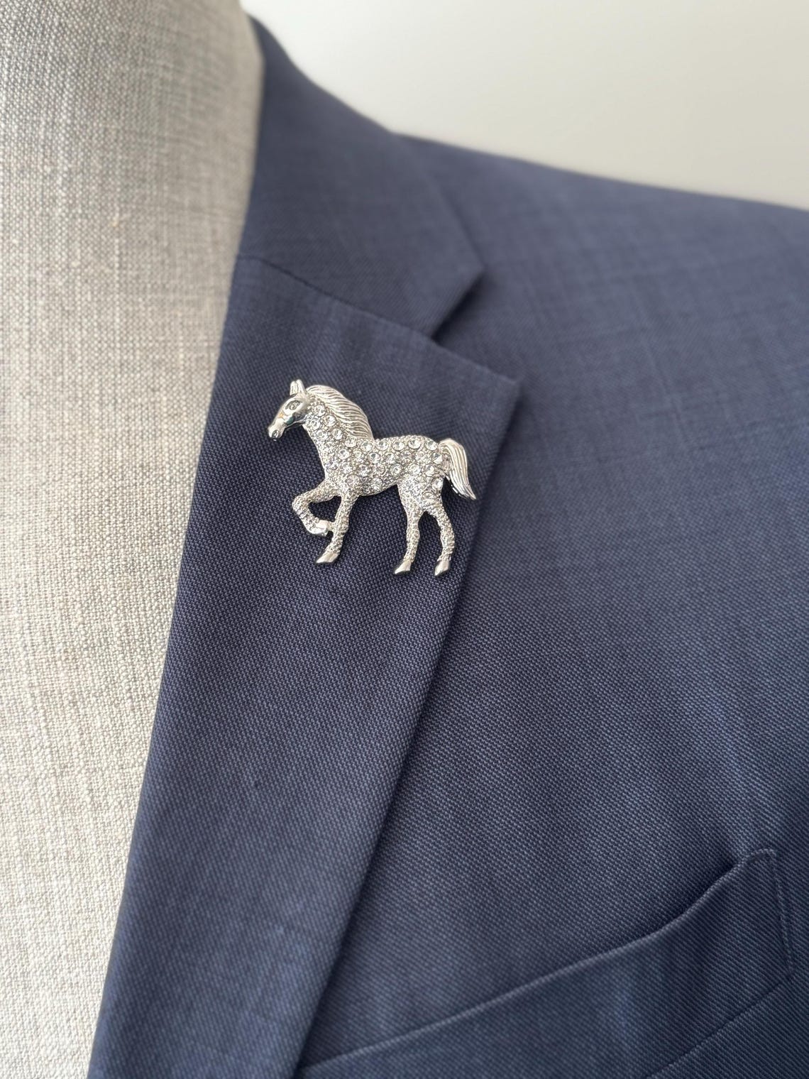 Crystal Horse Lapel Pin for Men Women, Horse Brooch, Animal Brooches ...