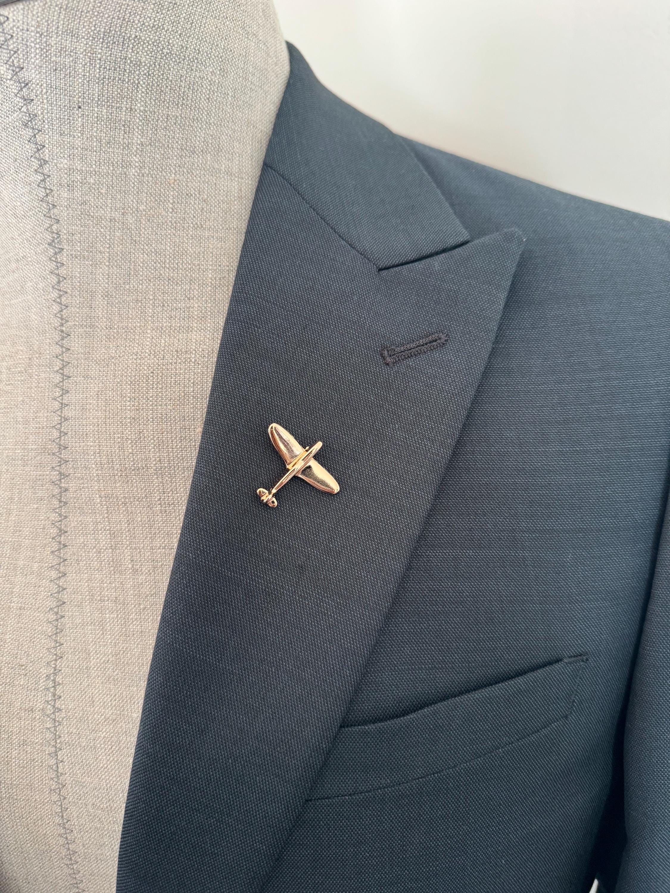 Airplane Metal Lapel Pin for Men, US Airforce Pin, Flight Attendant ...