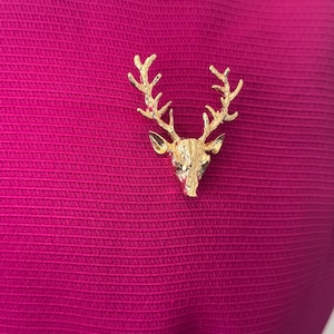 Deer Head Lapel Pin for Men, Raindeer Pin, Wedding Groomsmen ...