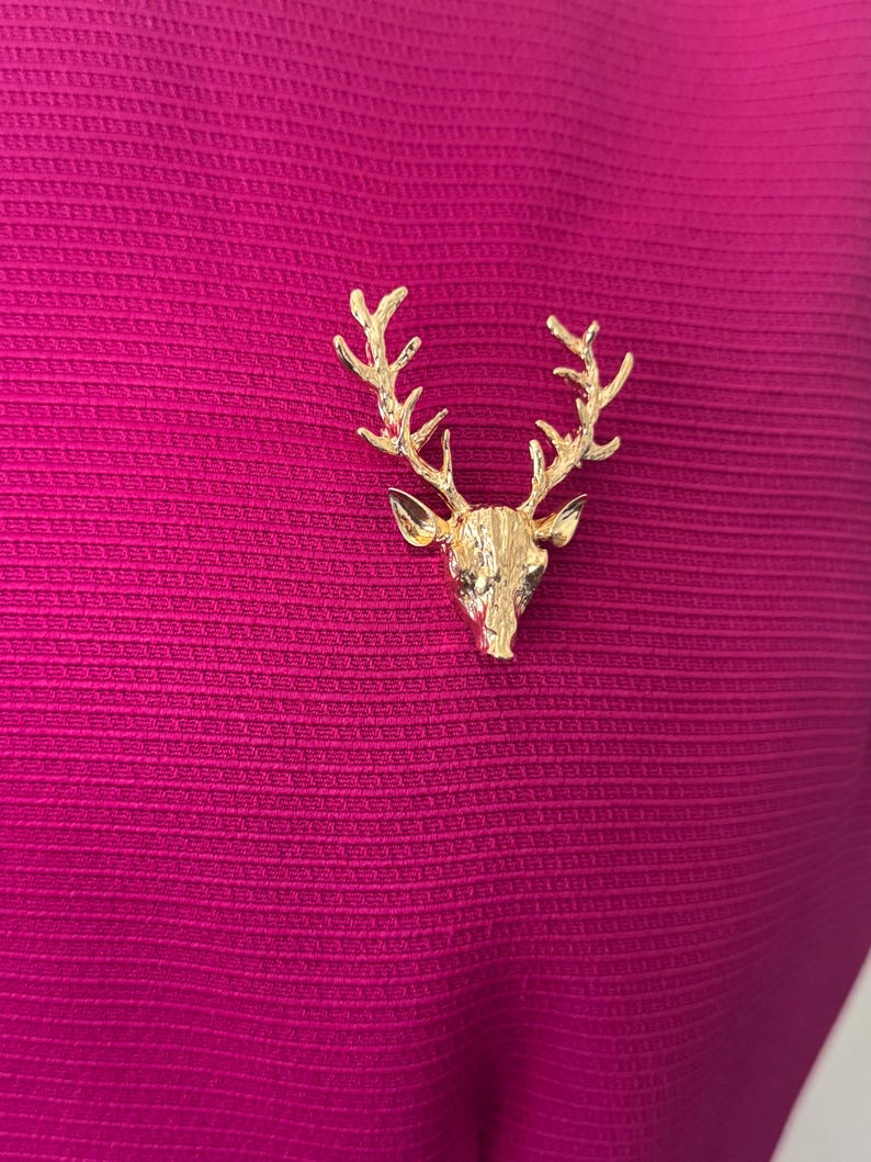 Deer Head Lapel Pin for Men, Raindeer Pin, Wedding Groomsmen ...
