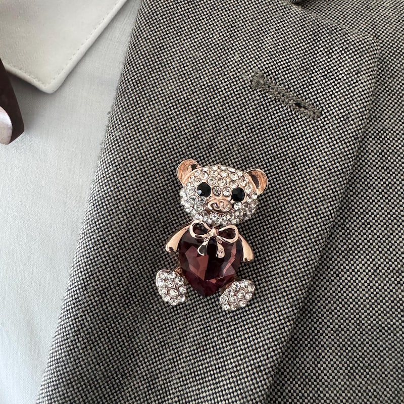 Citrine Jewelry Bear - Etsy UK