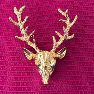 Deer Head Lapel Pin for Men, Raindeer Pin, Wedding Groomsmen ...