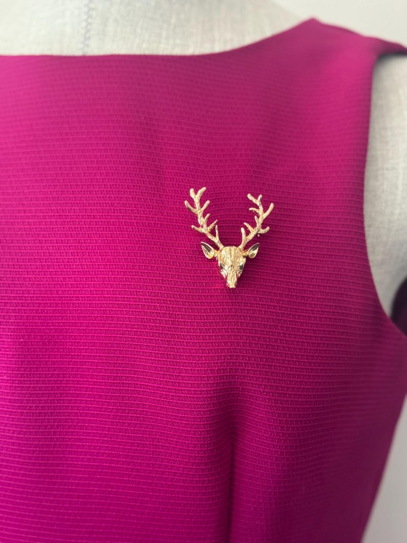 Deer Head Lapel Pin for Men, Raindeer Pin, Wedding Groomsmen ...