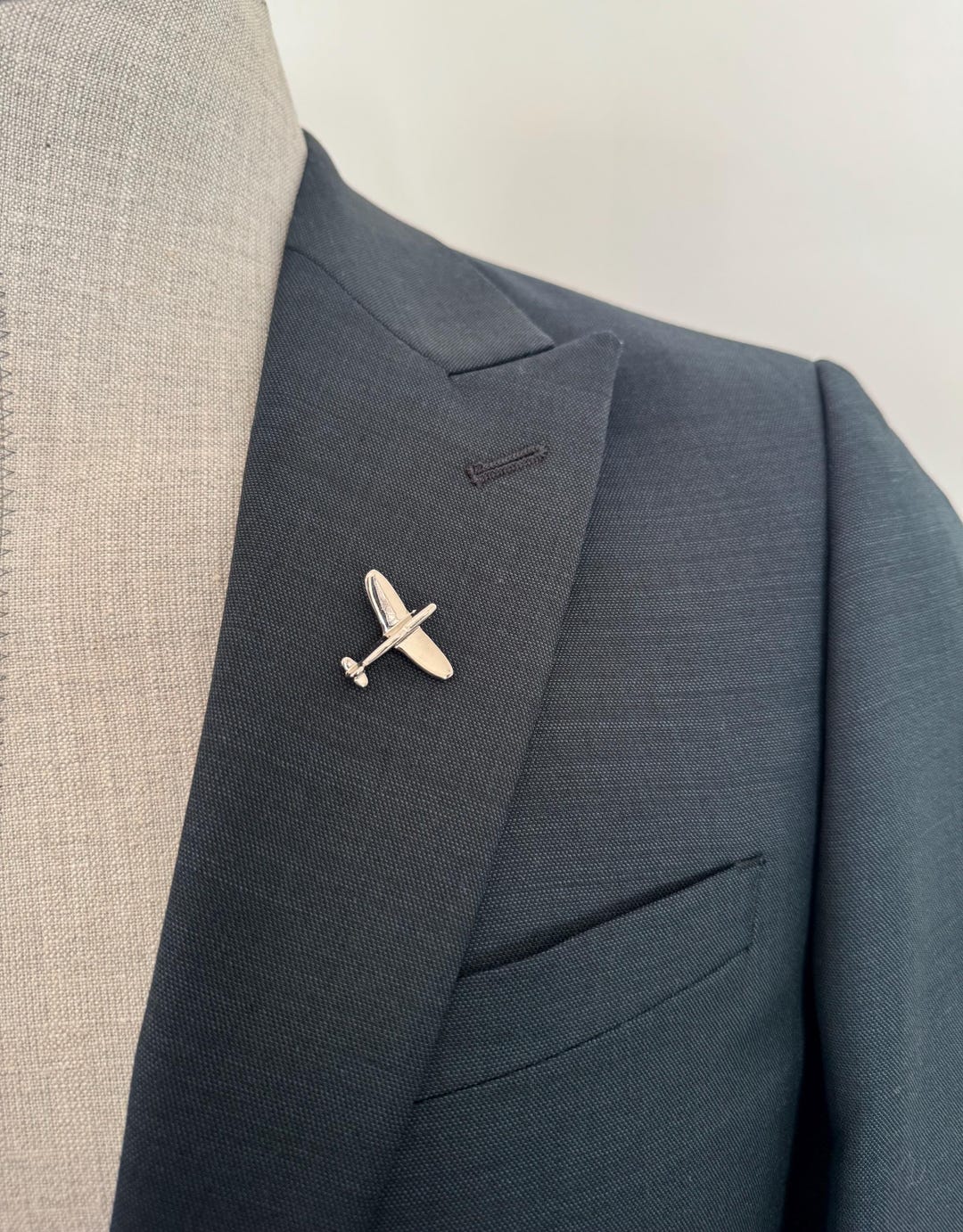 Airplane Metal Lapel Pin for Men, Wedding Groomsmen Boutonniere, Men ...