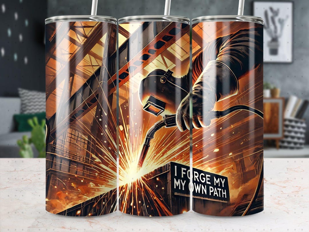 Welder Tumbler Wrap PNG Sublimation Design, Welder Cutter Solderer ...