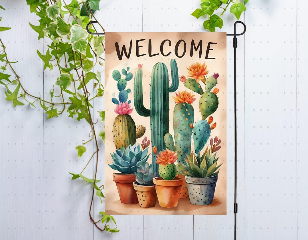 Boho Welcome Garden Flag PNG Sublimation Design Yard Flag Decor ...