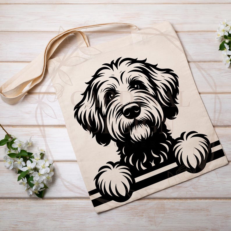 Labradoodle SVG PNG Instant Download Vector Line Art for Cricut Laser ...