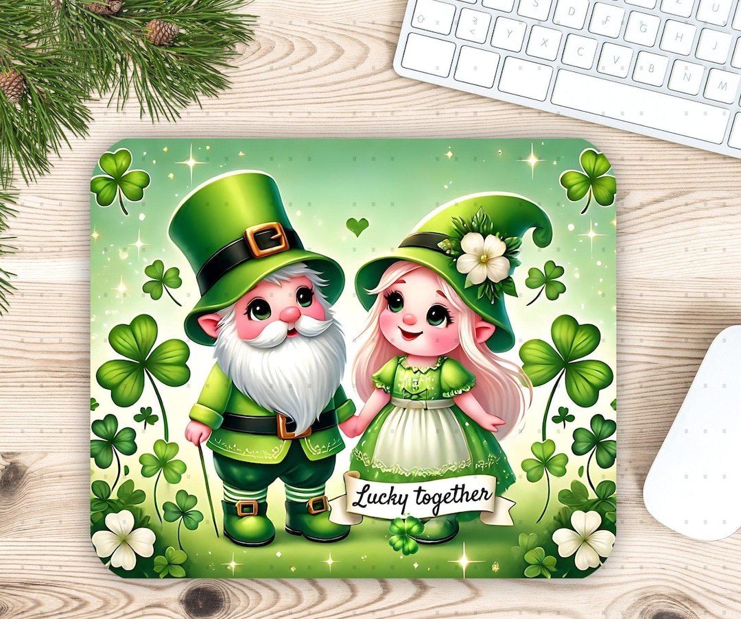 St Patrick's Day Mouse Pad Sublimation PNG Design, Cute Mousepad Png ...