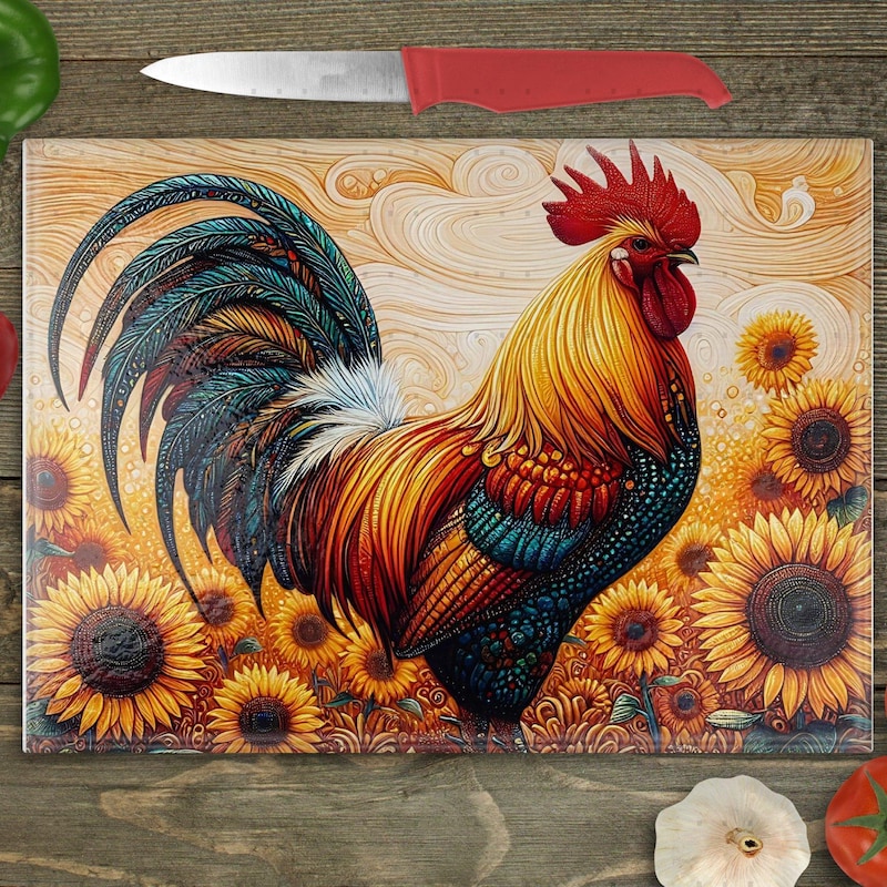 Rooster Cutting Board Png - Etsy