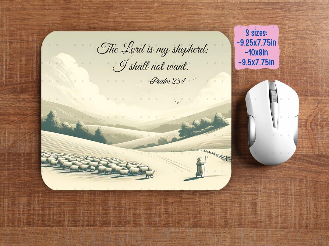 Christian Faith Mouse Pad Sublimation PNG Design, God Religious Bible ...
