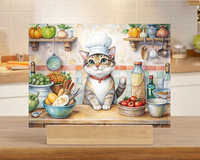 Cat Cutting Board PNG Sublimation Design, PNG SVG Bundle, Domestic ...