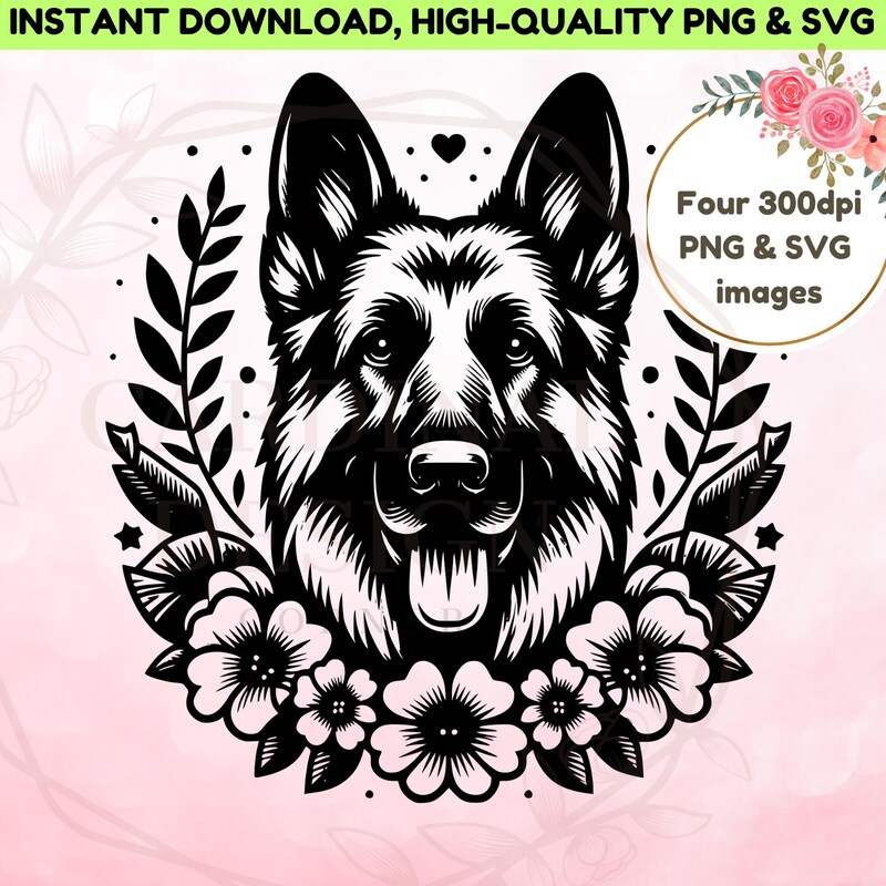 German Shepherd Svg - Etsy