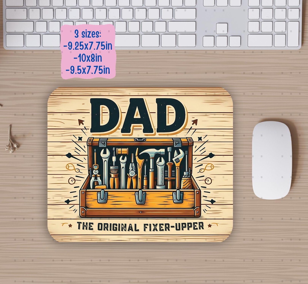 Dad Mouse Pad Sublimation PNG Design, Father's Day Gift Cute Mousepad ...