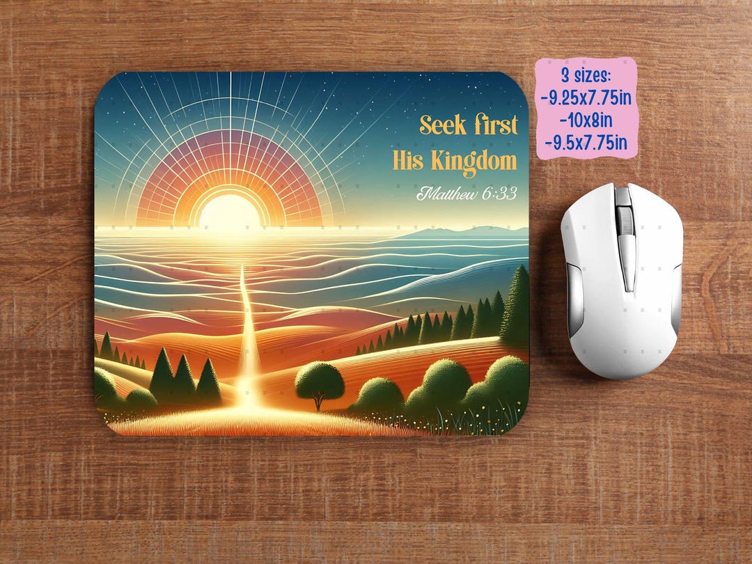 Christian Faith Mouse Pad Sublimation PNG Design, God Religious Bible ...