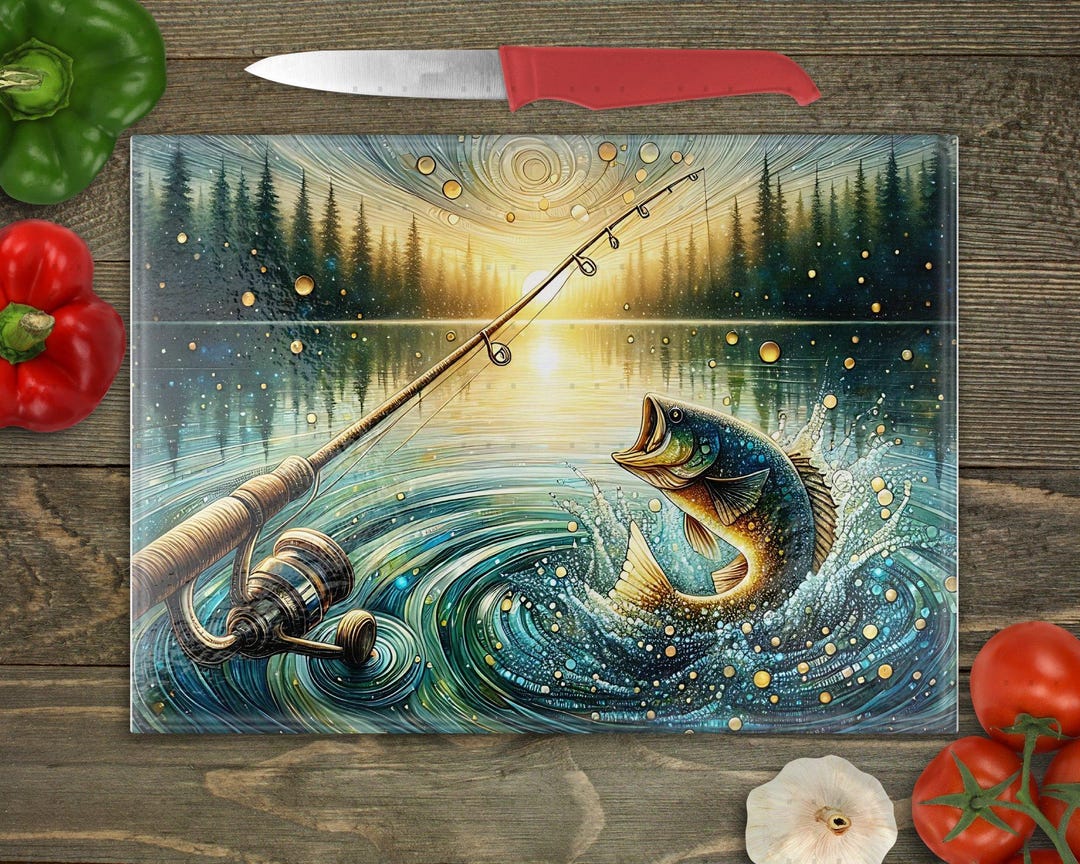 Fishing Cutting Board Png Sublimation Design, Chopping Board Png Svg ...