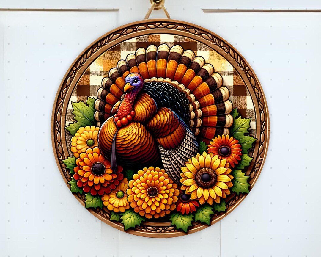 Thanksgiving Welcome Rustic Sign Door Hanger Png Sublimation Design ...