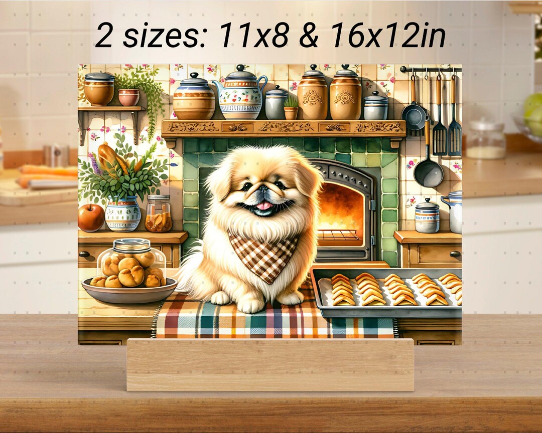 Pekingese Dog Glass Cutting Board Png Sublimation Design, Pekingese ...