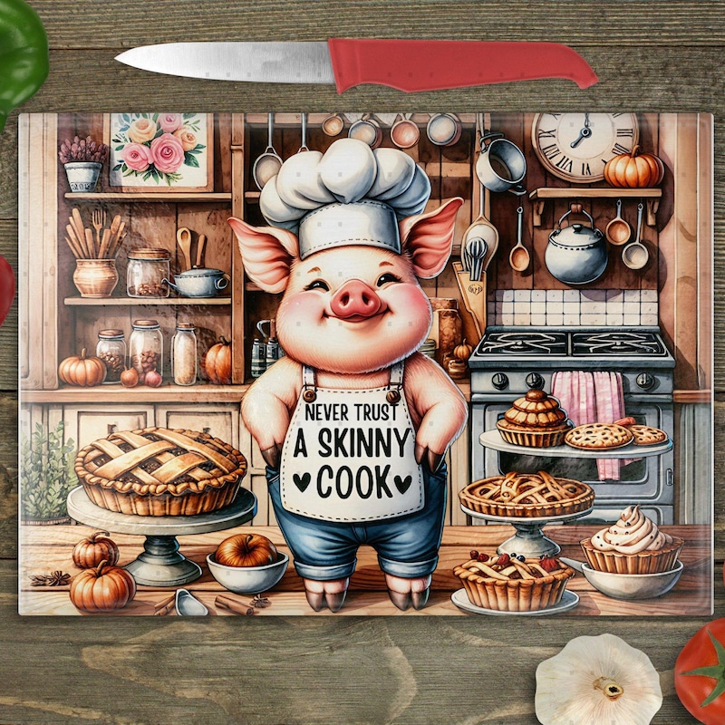 Pig Cutting Board - Etsy