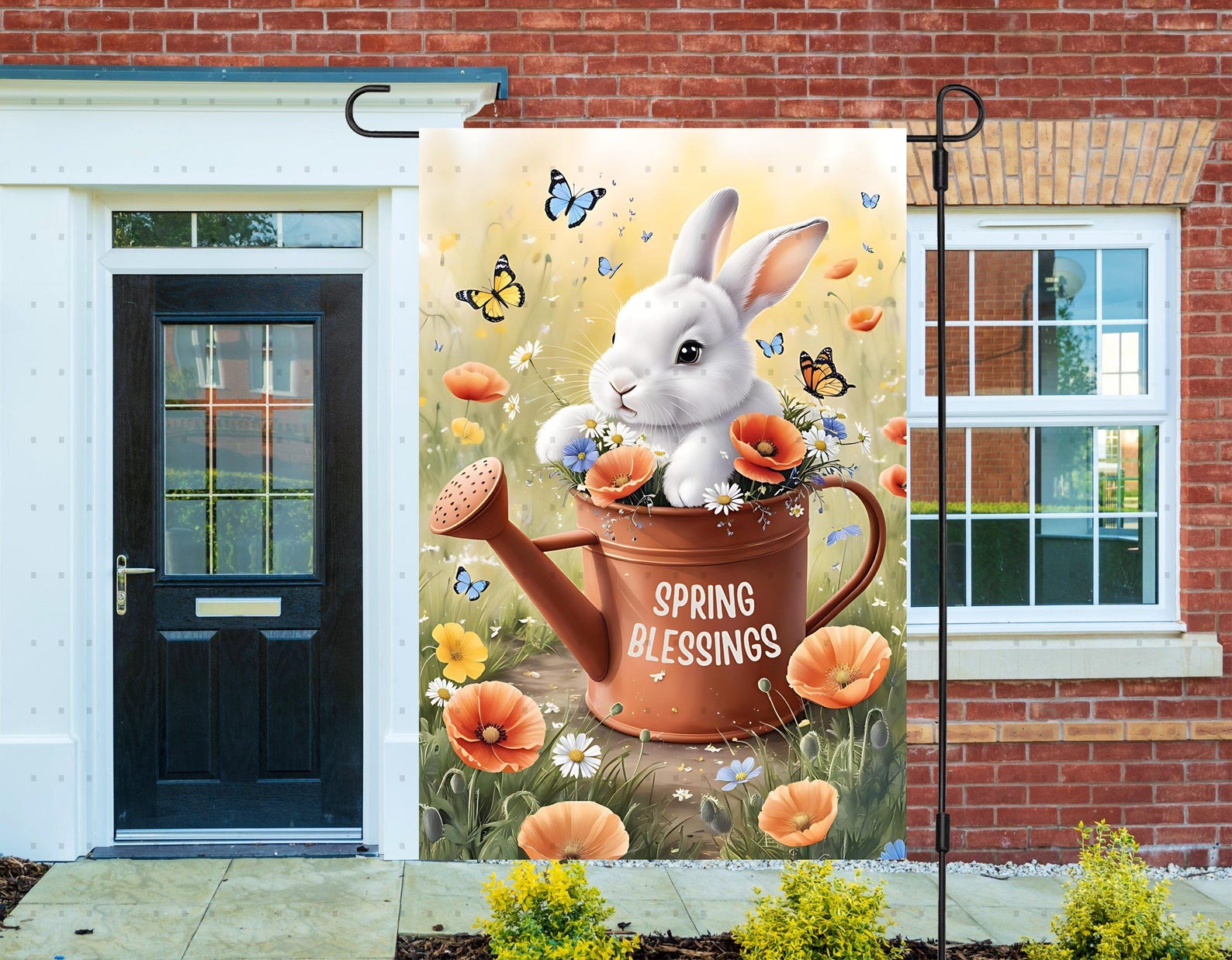Spring Garden Flag PNG Sublimation Design Yard Flag Decor, Welcome ...