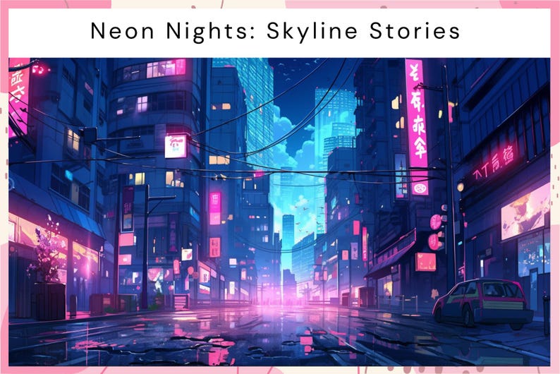 Animated Background Pack: Cyberpunk City Nights, 15 Loopable Neon Urban ...