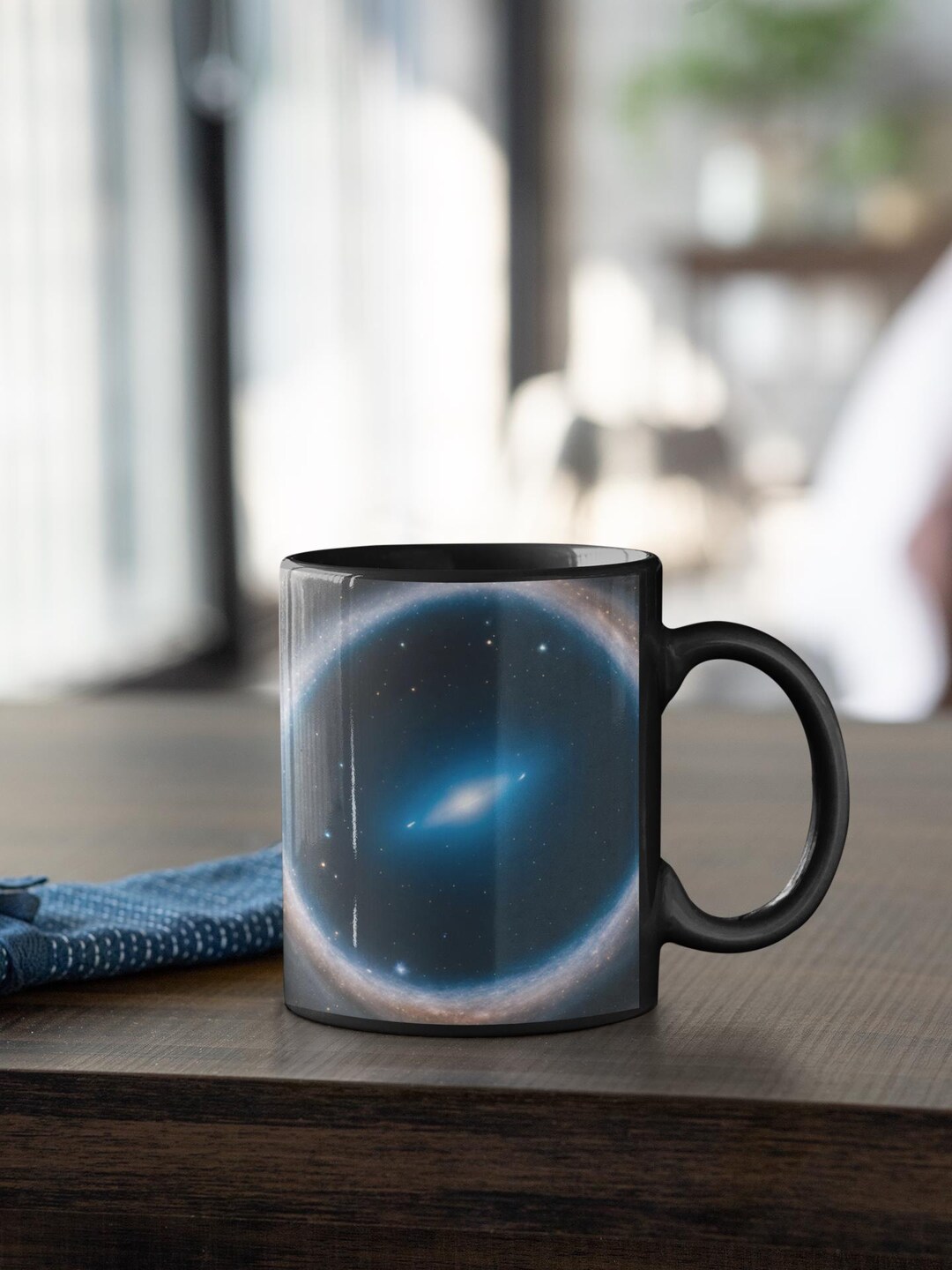 Hoag's Galaxy Universe Astronomy Coffee Cup, Celestial Planets Tea Mug ...