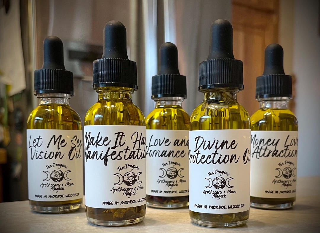 Ritual Oil Set: Witchcraft, Spell, and Magickal Oils - Etsy