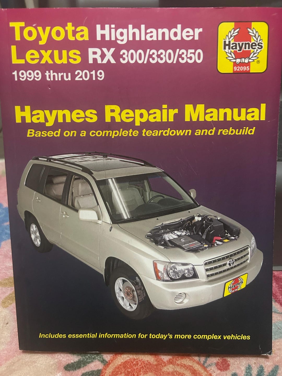 Toyota Highlander Lexus RX 300/330/350 1999 Thru 2019, Haynes Repair ...