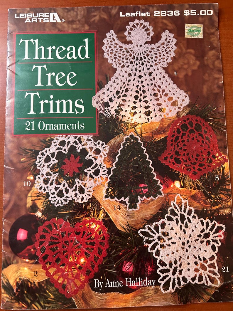 Leisure Arts: Thread Tree Trims, Leaflet 2836. - Etsy