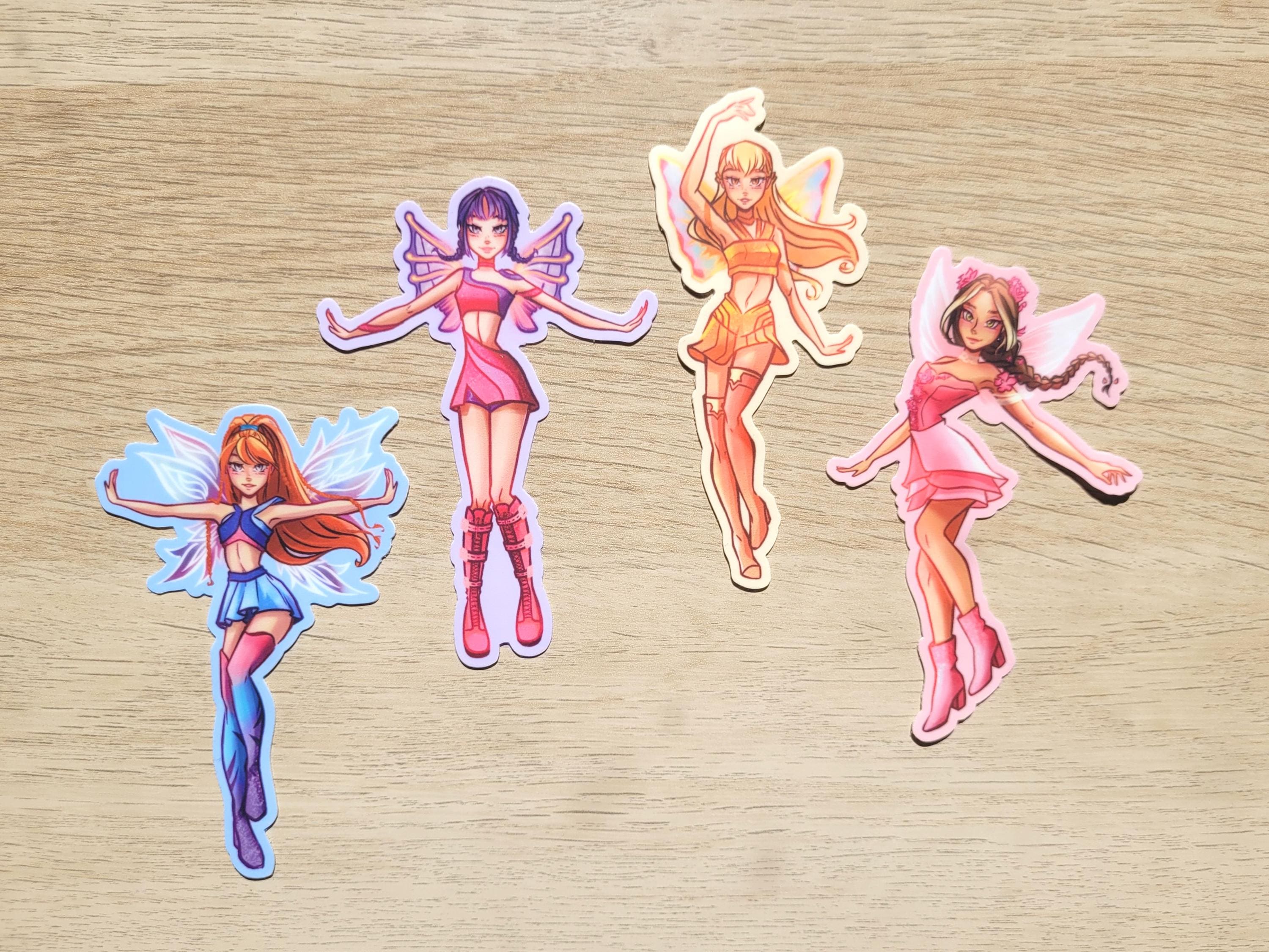 Winx Reboot Sticker | Musa, Boom, Stella and Flora Waterproof and ...