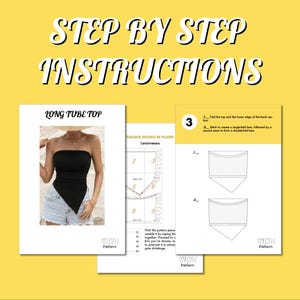 Tube Top Sewing Pattern | XS-XL | Instant Download | Stretchy Top ...