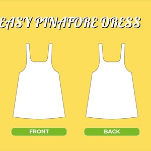Easy Pinafore Dress Pattern | XS-XXXXXL | Jumper Pattern | Overall ...