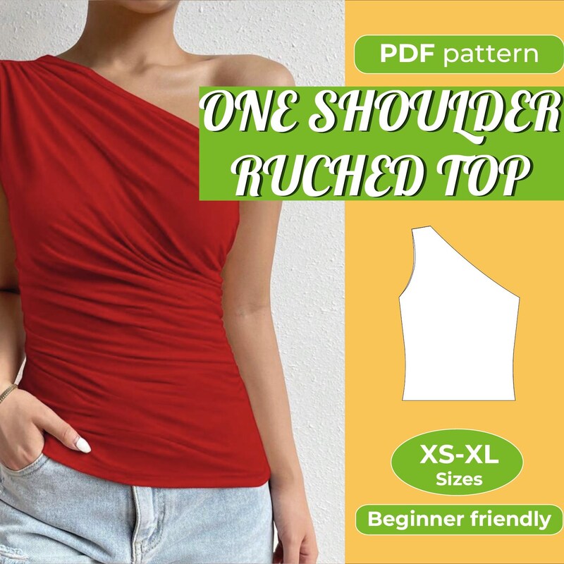 One Shoulder Top - Etsy