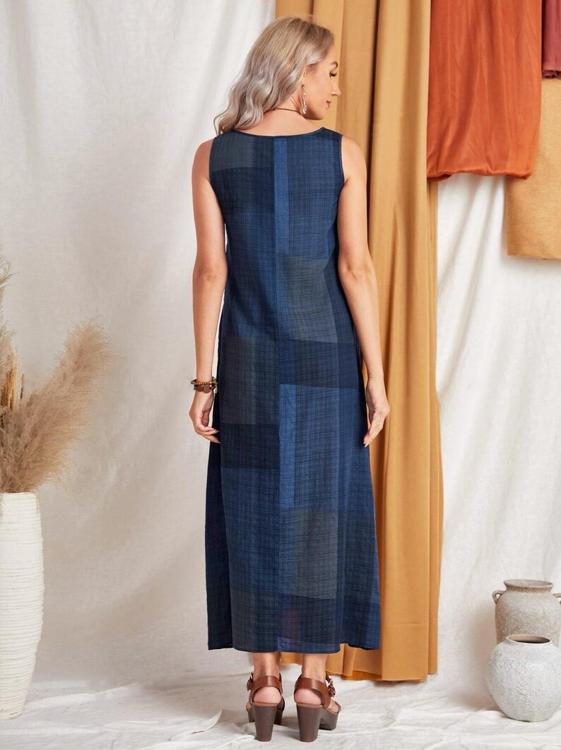 Boho Maxi Dress Pattern for Women PDF | XS-XXXXXL | Sleeveless Dress ...