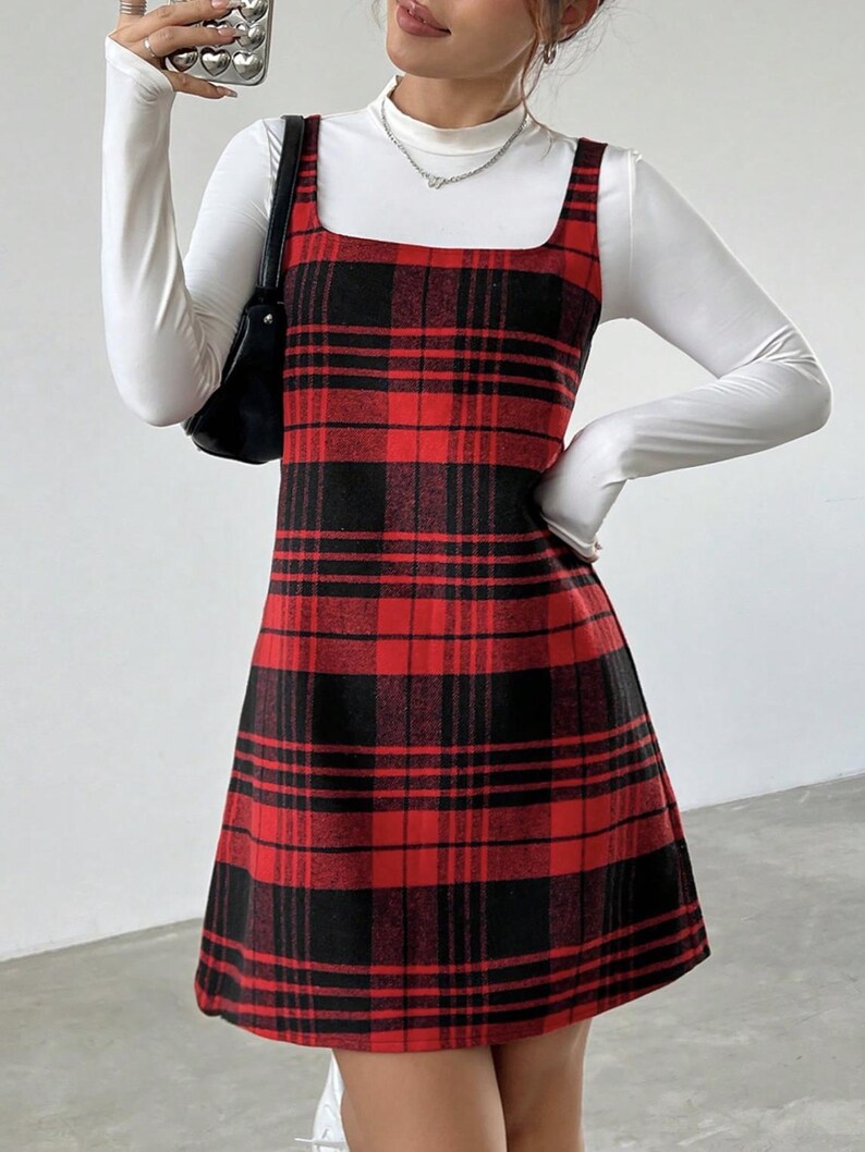 Easy Pinafore Dress Pattern XS-XXXXXL Jumper Pattern Overall Dress ...