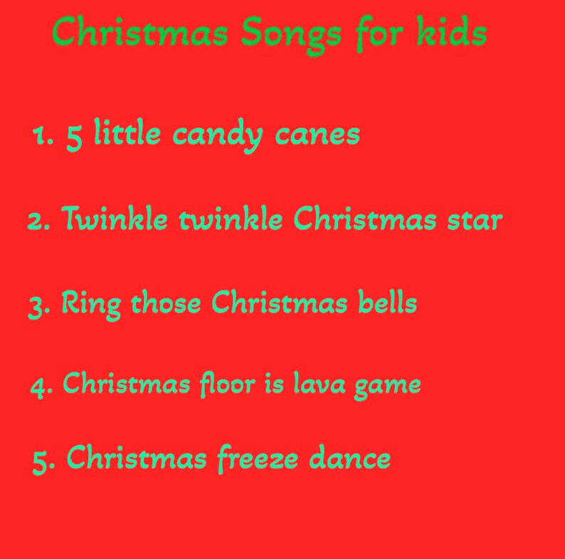Christmas Songs Playlist for Kids: Educational Holiday Music (MP3 ...