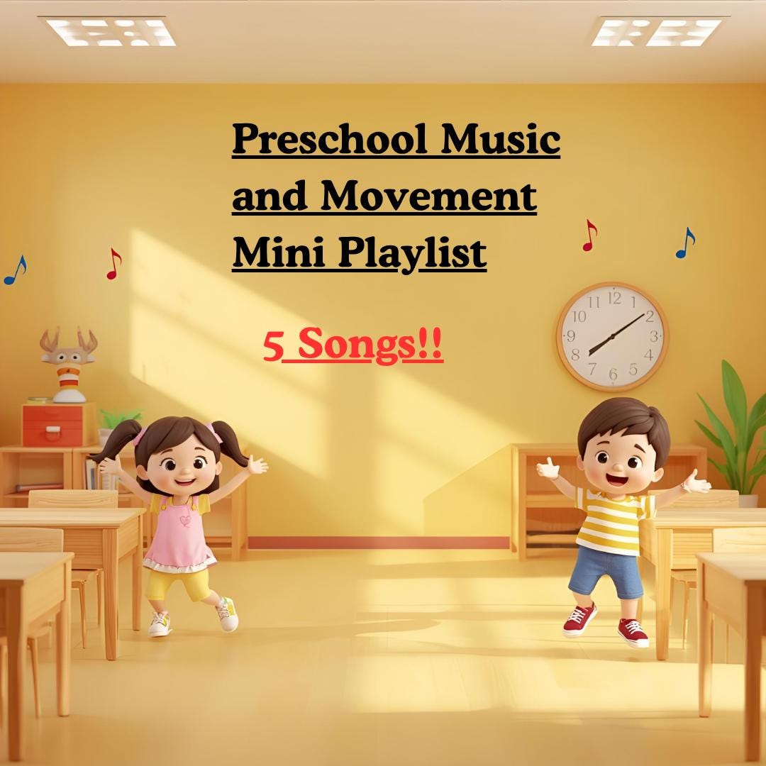 Preschool Music & Movement Playlist: 5 Fun Action Songs (MP3 Download ...