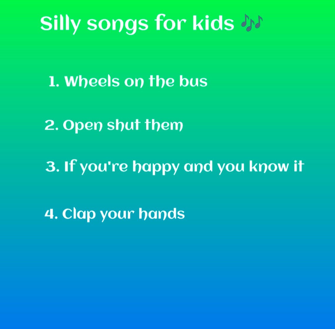 Preschool Silly Songs Playlist | MP3 Playlist | Music and Movement ...
