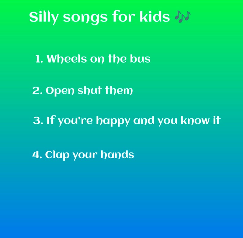 Preschool Silly Songs Playlist | MP3 Playlist | Music and Movement ...