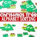 Christmas Tree Letter Matching Game | Christmas Alphabet Sorting ...