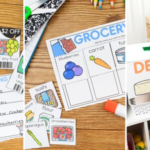 Dramatic Play Grocery Store Set: 57-page Printable Pack - Etsy