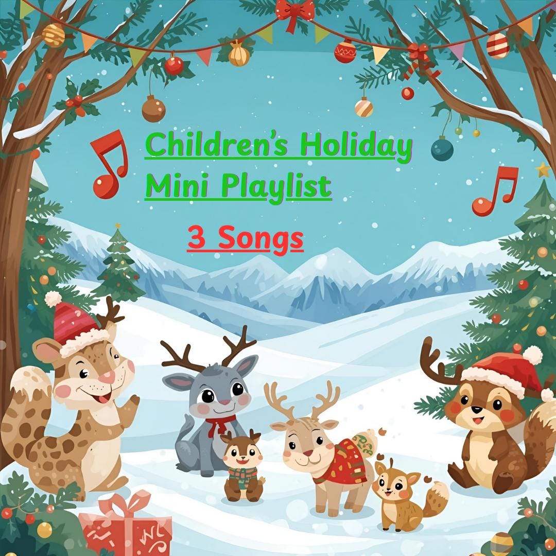 Preschool Christmas Songs Playlist: MP3 Download for Kids - Etsy