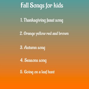 Fall Thanksgiving Songs Playlist: Educational Music for Kids (MP3 ...