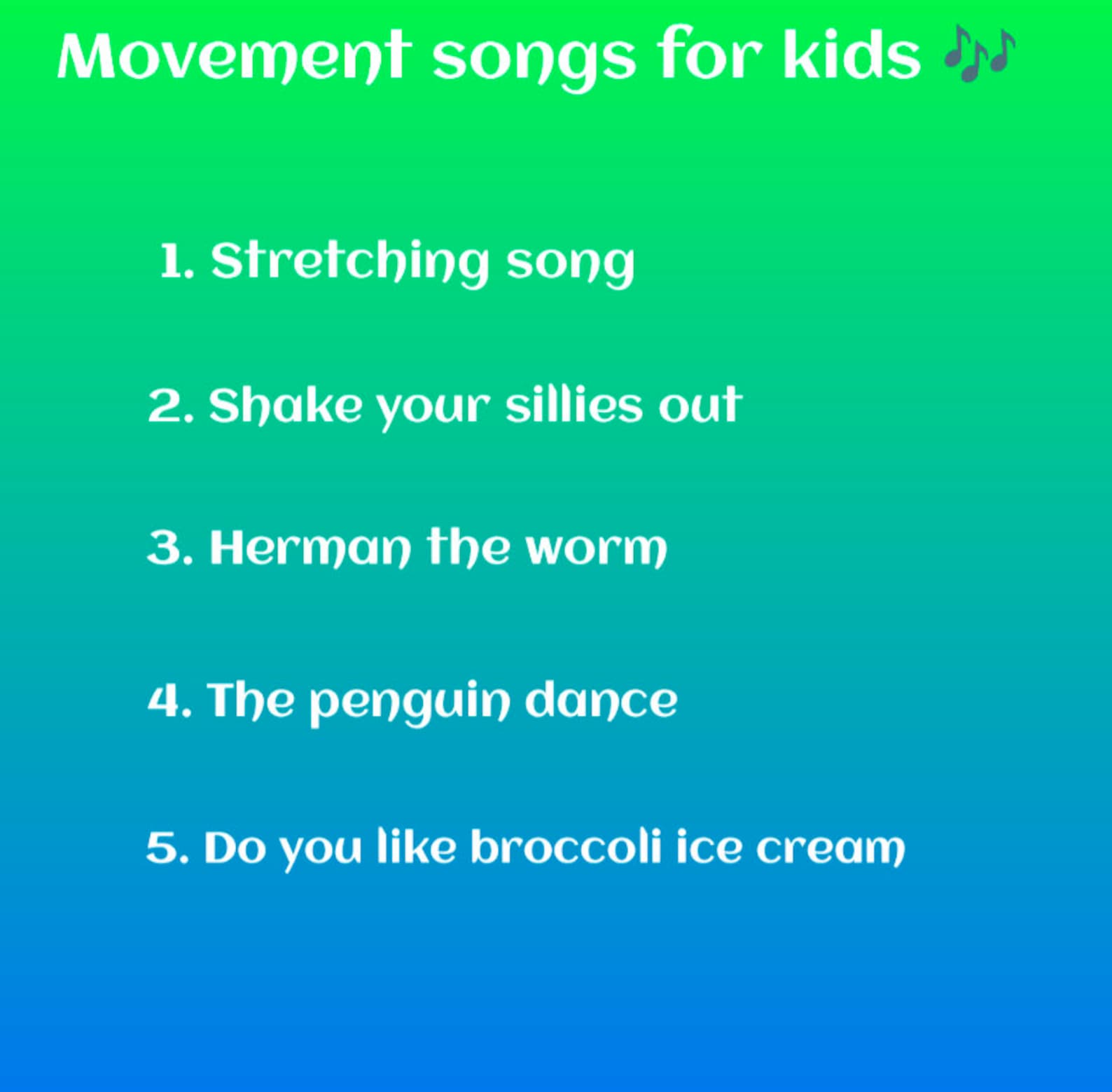 Preschool Music and Movement Playlist | Preschool Songs | Mp3 Playlists ...