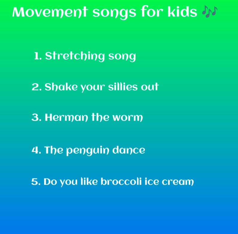 Preschool Music and Movement Playlist | Preschool Songs | Mp3 Playlists ...