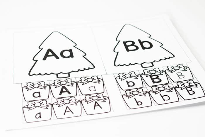 Christmas Tree Letter Matching Game | Christmas Alphabet Sorting ...
